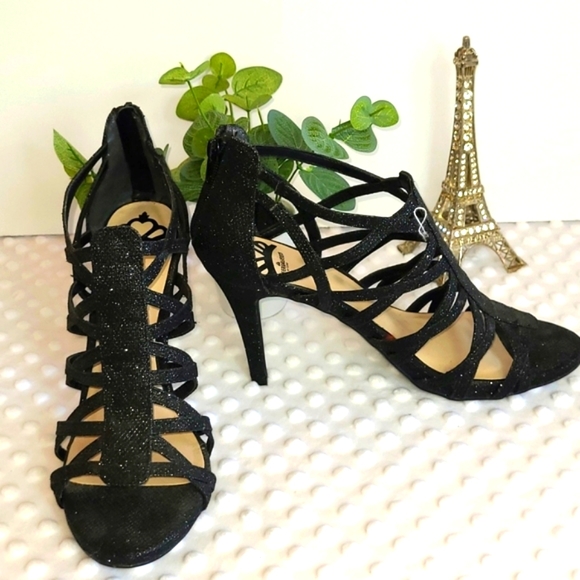 Fergalicious By Fergie | Shoes | Nwot Fergalicious Black Strappy ...